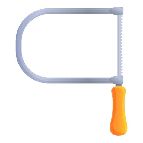 쇠톱 아이콘 흰색 배경에 고립 된 웹 디자인을 위한 쇠톱 벡터 아이콘 만화 프리미엄 벡터