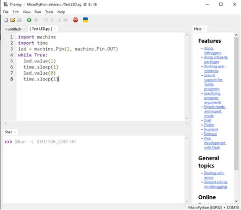 How To Get Led Blinking Resp32