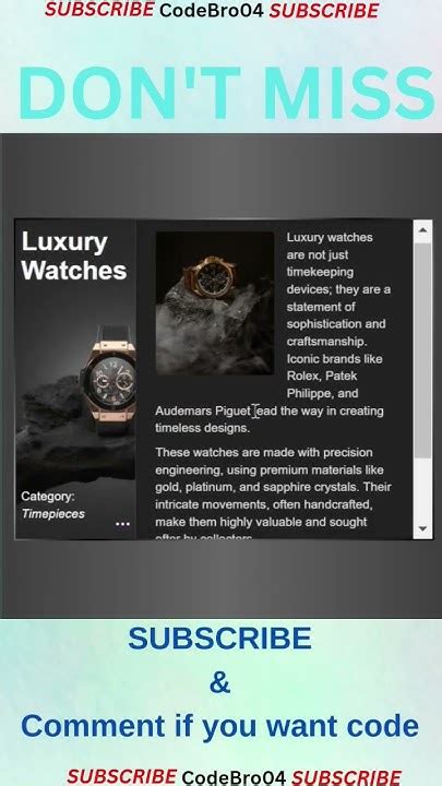 Part 2 Best Card Design For Your Project And Learning In Css3 Css3code Shorts Code