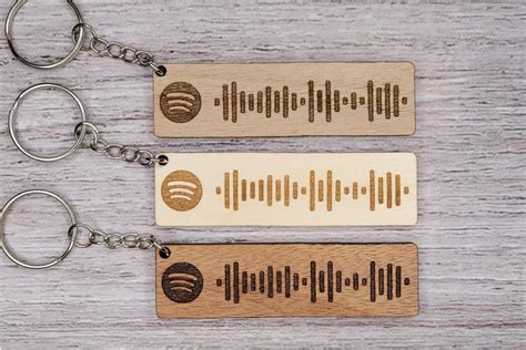 Laser Engraved Spotify Keychains California State University Stanislaus