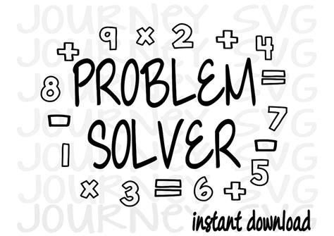 Problem Solver Svg Math Teacher Svg Teacher Svg Back To Etsy