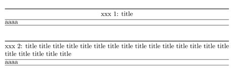 How To Center A Caption If It Fits In One Single Line With The Ruled