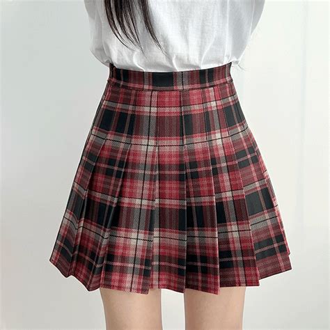 에버 스쿨룩 하이틴 체크 테니스 미니 스커트 하이웨스트속바지내장 에이블리