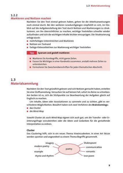 Stichpunkte Schreiben Englisch