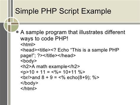 Coding In Php