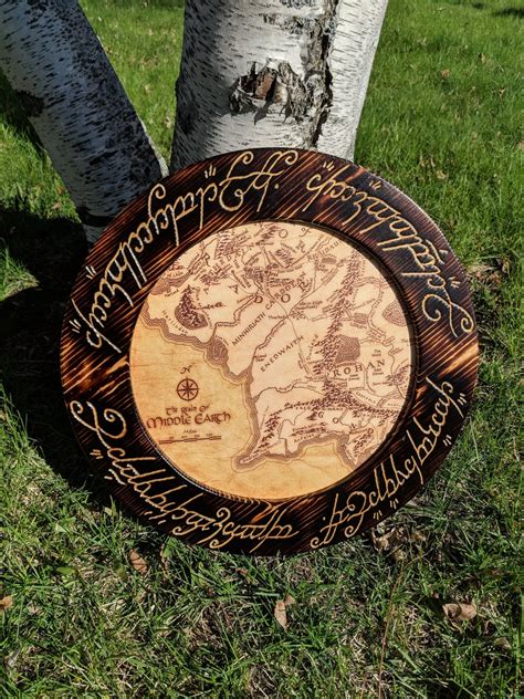 Lord Of The Rings Elvish Frame The Ring Of Power Jrr Tolkien Etsy