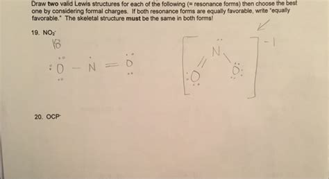 Solved Draw Two Valid Lewis Structures For Each Of The Following Answer Transtutors