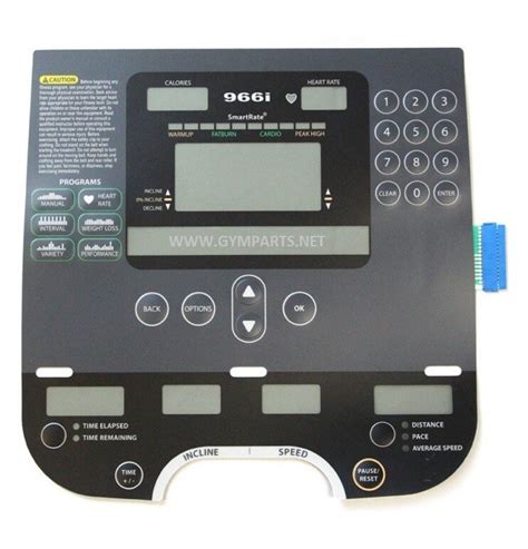 Precor Display Overlay And Keypad