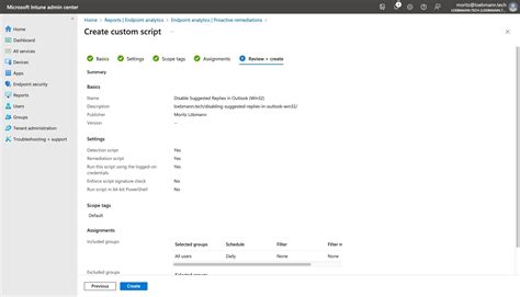 Disabling Suggested Replies In Outlook Win32 With Proactive Remediations