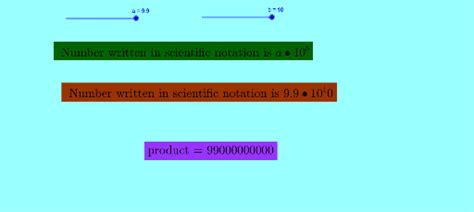 Scientific Notation Geogebra