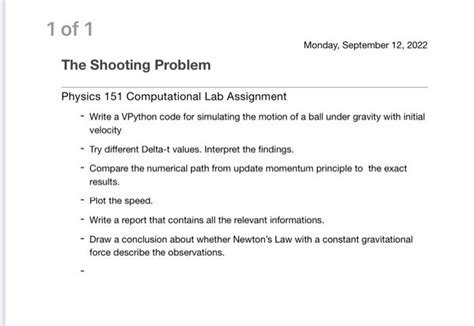 Solved I Need Help With This Code For Physics Lab Dont Know