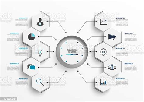 3d 용지 레이블이 있는 벡터 인포그래픽 템플릿입니다 10 가지 옵션이있는 비즈니스 개념 콘텐츠 다이어그램 순서도 단계 부품 타임라인 인포그래픽 워크플로우 차트 10에 대한