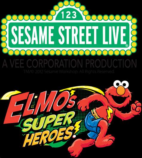 Sesame Street Live Elmos Super Heroes Poster Png Image