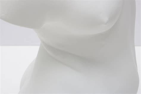 Large Scale Nude Female Torso Sculpture In Cast Plaster At 1stdibs