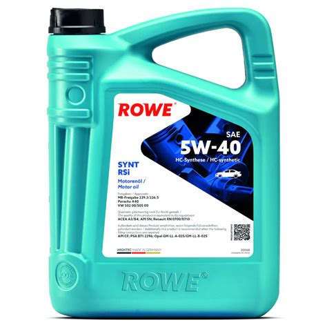 ROWE - Hightec SYNT RSi SAE 5W-40