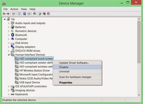 Cool Tricks How To Disable Touch Screen In Windows 881