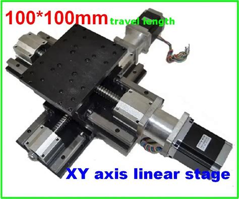 Precision Linear Stages XY Axis Module Cross Slide CNC Sliding Table In Mm Travel Length