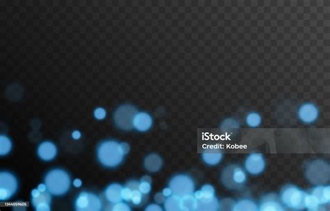 고립 된 투명 배경에 블루 보케 라이트 효과 Png 흐린 보케 Png 크리스마스 배경 마법의 빛 광채 빗나간 포커스에 대한 스톡 벡터 아트 및 기타 이미지 Istock