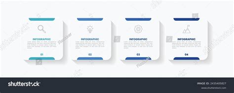Infographic Label Design Template Icons 4 Stock Vector Royalty Free 2435405827 Shutterstock