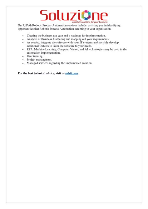 ppt implementing robotic process automation rpa with ui path