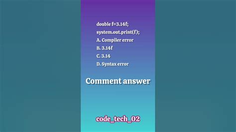 Comment Your Answer Learnngrow Codetech Shorts Youtube