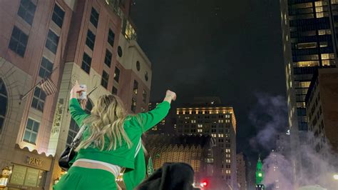 Eagles Fans Celebrate In Philadelphia Streets After Super Bowl Win See