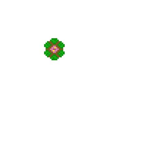 Plant Turtle Shell Pixel Art