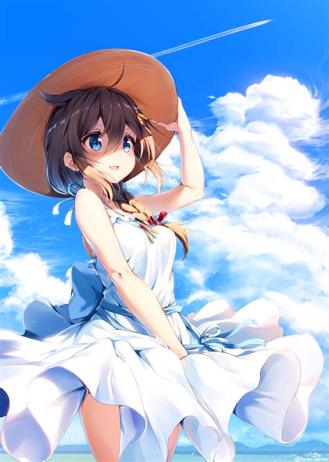 Anime Girls Blue Dress Wallpapers Wallpaper Cave