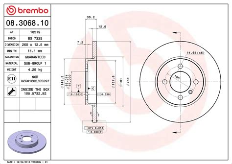 Brake Disc Brembo 08306810