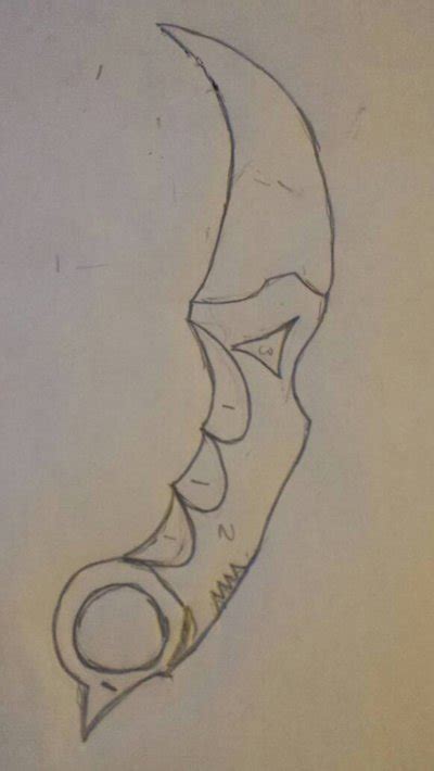 Karambit Drawing At Getdrawings Free Download