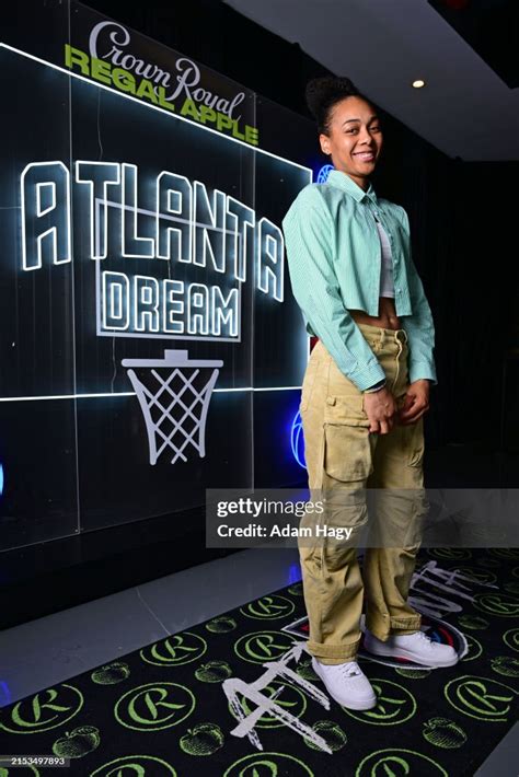 Allisha Gray Of The Atlanta Dream Arrives To The Arena Before The