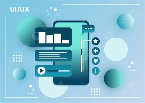 Ui Ux Background Illustration Of Mobile Web Development Ui Ux