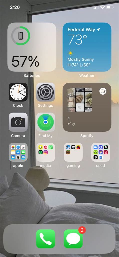 aesthetic ios14 layout