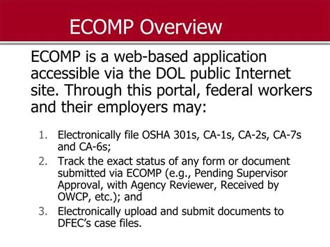 PPT Employees Compensation Operations And Management Portal ECOMP PowerPoint Presentation