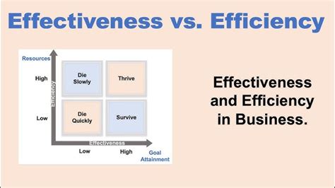 Efficiency And Effectiveness Examples