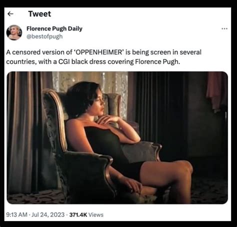 Oppenheimer Florence Pugh Nude Scenes Censored With Cgi Dexerto
