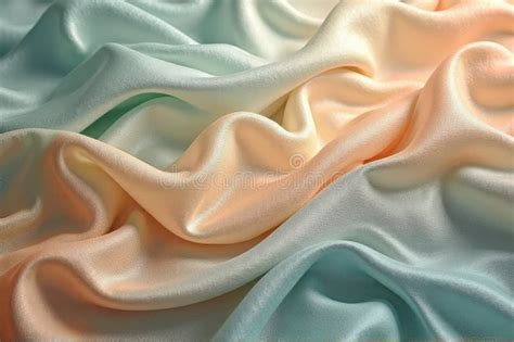Smooth Pastel Silk Waves Creating A Soothing Abstract Background Stock Image Image Of Style