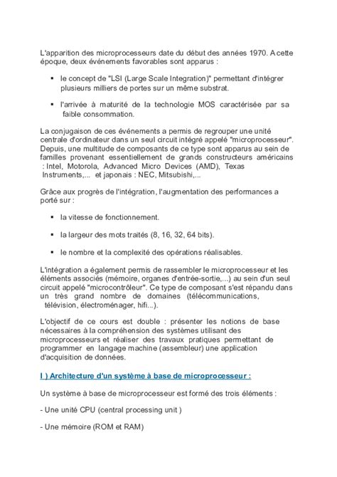 doc cours microprocesseur