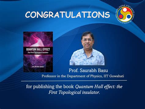 Prof Saurabh Basu Professor In The Department Of Physics Published A