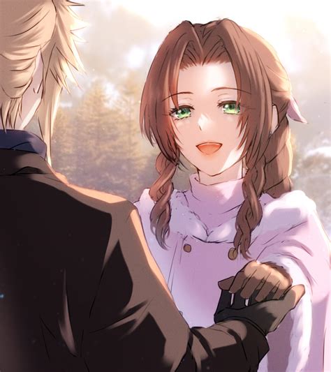 The Big Imageboard Tbib 1boy 1girl Aerith Gainsborough Black Gloves