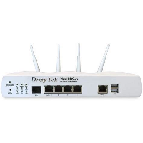 Dray Tek Vigor2862 Series Vdsl2 Security Firewall Device 500 Mbps At
