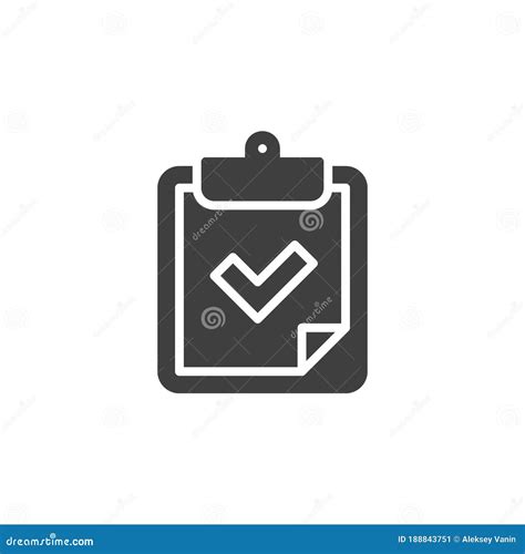 Checklist Checkmark Vector Icon 188843751