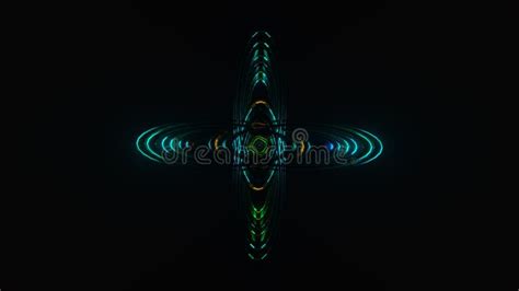Neon Disco Strobe Lights In Flashing Vj Loop Motion Stock Footage