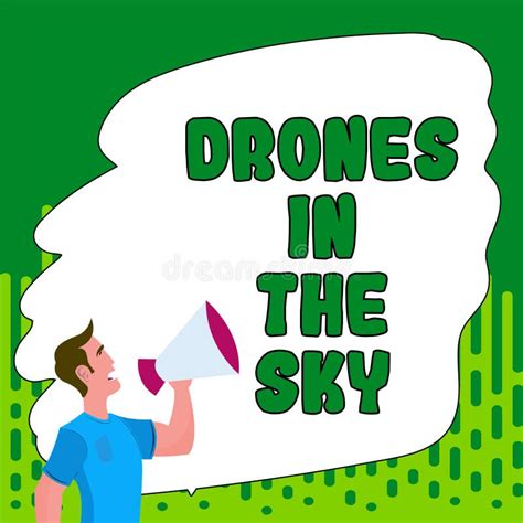 Text Sign Showing Drones In The Sky Business Showcase Modern Aerial Camera Technology Advance