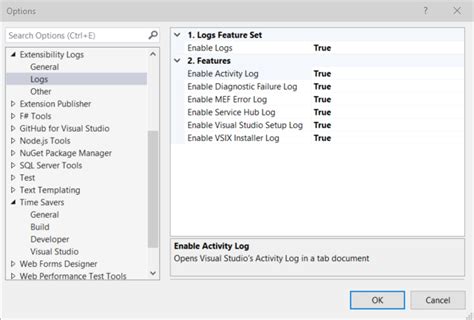 Features Extensibility Logs