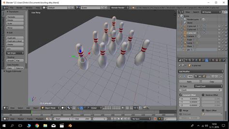 Modeling How To Seperate Multiple Object In Array Modifier Blender Stack Exchange