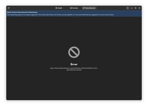 gnome software center became useless after updating to fedora