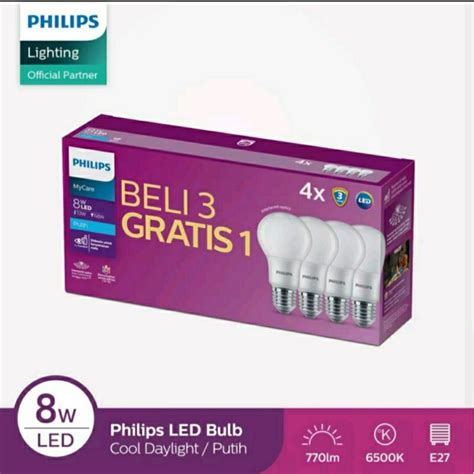 Jual Lampu Led Philips W Watt Multipack Paket Isi Lampu Shopee Indonesia
