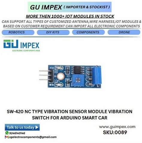 Sw 420 Nc Type Vibration Sensor Module Vibration Switch For Arduino