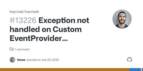 exception not handled on custom eventprovider transaction · issue